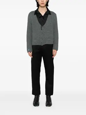 MAISON MARGIELA Distressed Plunging Cardigan