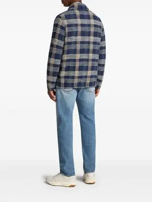 Etro Check-pattern Knit Shirt Jacket