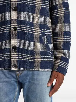 Etro Check-pattern Knit Shirt Jacket