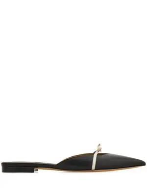 FERRAGAMO Mini Bow Mules - Black