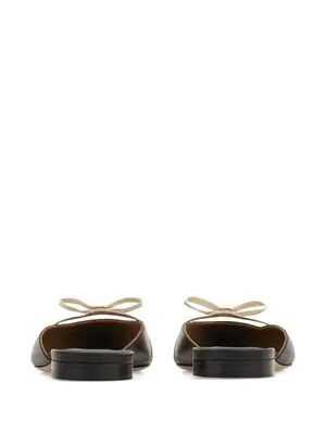 FERRAGAMO Mini Bow Mules - Black