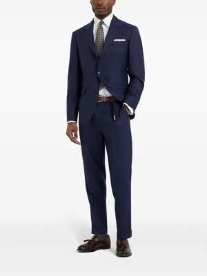 Brunello Cucinelli Prince Of Wales Check Trousers - Blue