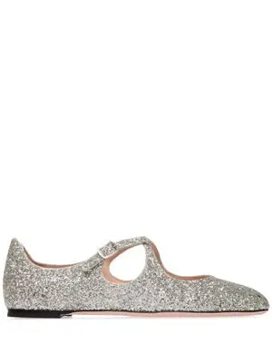 Bally Glitter Ballerinas - Silver