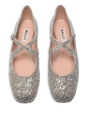 Bally Glitter Ballerinas - Silver