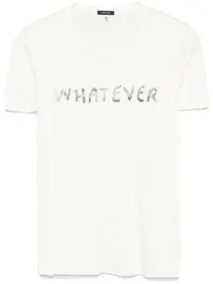 R13 Whatever-print T-shirt - Neutrals