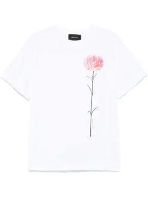 Simone Rocha Carnation-print T-shirt - White