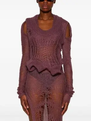 Rick Owens Spider Banana Sweater - Pink