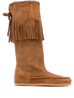 P.a.r.o.s.h Fringed Boots - Brown