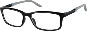 Zenni Rectangle Full Rim Frame Eyeglasses - Black