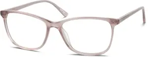 Zenni Rectangle Full Rim Eyeglasses - Blush