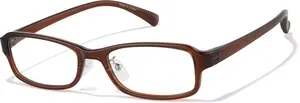 Zenni Rectangle Full Rim Eyeglasses - Brown