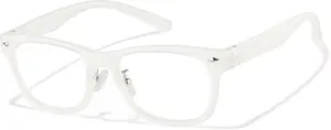 Zenni Rectangle Full Rim Plastic Frame Eyeglasses Clear