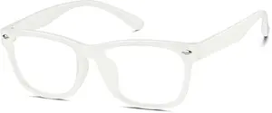 Zenni Rectangle Full Rim Frame - Clear/blue Glow