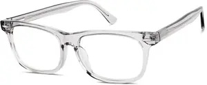Zenni Rectangle Full Rim Eyeglasses - Fog