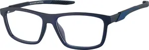 Zenni Rectangle Full Rim Frame Eyeglasses Navy