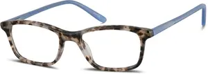 Zenni Rectangle Full Rim Frame Eyeglasses Pattern/blue