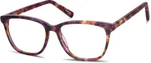 Zenni Square Full Rim Eyeglasses Berry Tortoiseshell