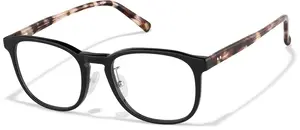 Zenni Square Full Rim Eyeglasses Black And Tortoiseshell