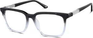 Zenni Square Full Rim Eyeglasses - Black Ombre