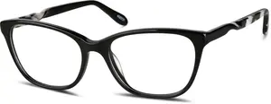 Zenni Square Full Rim Eyeglasses Black