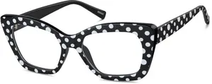 Zenni Zenni Square Glasses Plastic Full Rim Frame Black