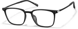 Zenni ZENNI Square Full Rim Eyeglasses Black