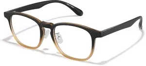 Zenni Square Full Rim Eyeglasses Brown Hombre