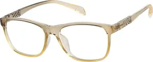 Zenni Square Full Rim Frame Brown