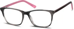 Zenni Square Full Rim Eyeglasses Charcoal