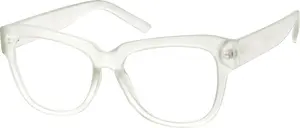 Zenni Zenni Square Glasses Plastic Full Rim Frame Clear