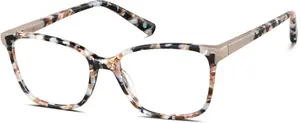 Zenni Square Full Rim Eyeglasses - Gray Granite