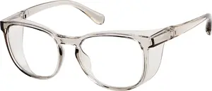 Zenni Square Full Rim Eyeglasses Gray