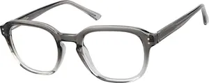 Zenni Square Eyeglasses With Full Rim - Gray