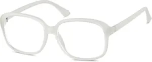 Zenni Square Full Rim Eyeglasses Green Glow