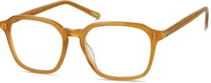 Zenni Square Full Rim Eyeglasses Honey
