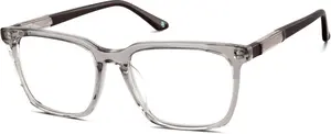 Zenni Square Eyeglasses With Full Rim - Light Brown