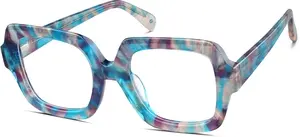 Zenni Square Full Rim Eyeglasses Mermaid