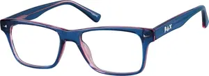 Zenni Square Full Rim Eyeglasses Midnight Blue