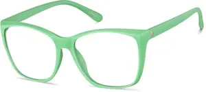 Zenni Square Full Rim Eyeglasses Mint