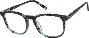 Zenni Square Full Rim Eyeglasses Multi