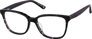 Zenni ZENNI Square Full Rim Eyeglasses Purple Multi