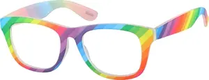 Zenni ZENNI Square Full Rim Eyeglasses Rainbow