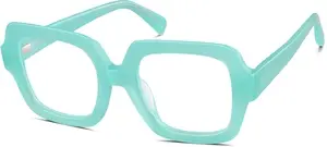 Zenni Square Full Rim Eyeglasses Seafoam