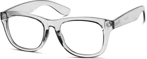 Zenni Square Full Rim Eyeglasses Smoke