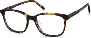 Zenni ZENNI Square Full Rim Eyeglasses Tortoiseshell