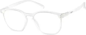 Zenni Geometric Full Rim Eyeglasses - Clear