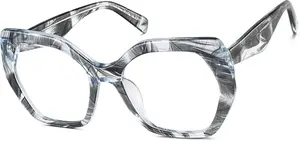 Zenni Geometric Full Rim Frame Eyeglasses Shadow