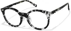 Zenni Round Frame Full Rim Eyeglasses Black Tortoiseshell