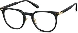 Zenni Round Eyeglasses Full Rim Frame - Black
