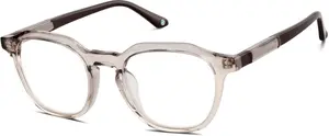 Zenni Round Frame Full Rim Eyeglasses Brown